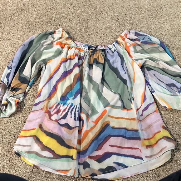Gigio | Tops | Colorful Abstract Womens Blouse | Poshmark